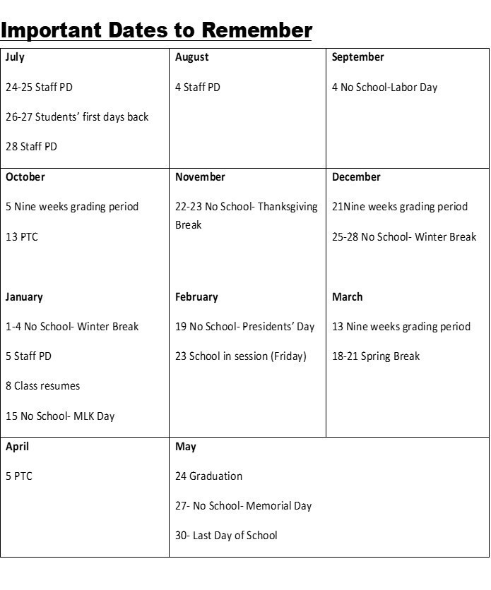 Dates Socorro High School